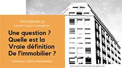 Immobilier Définition : ProtorMundi Expertise immobilière